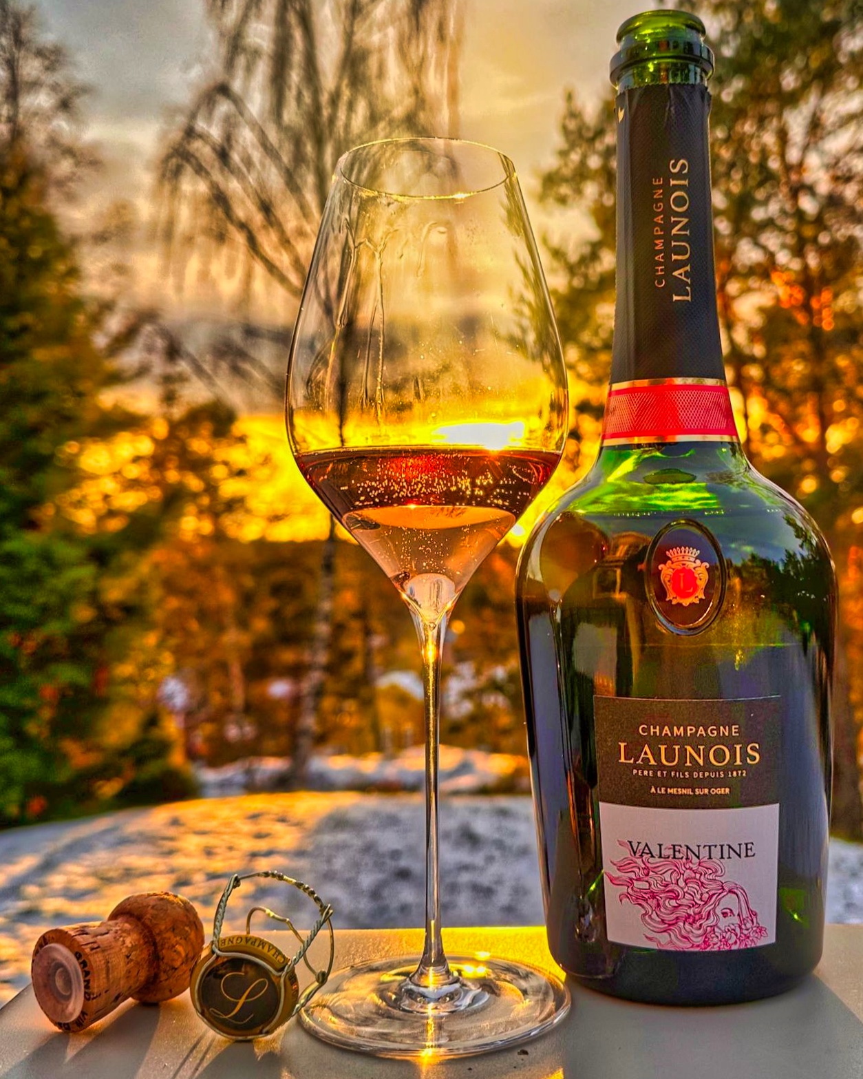 Launois Rosé Valentine - Mousserande